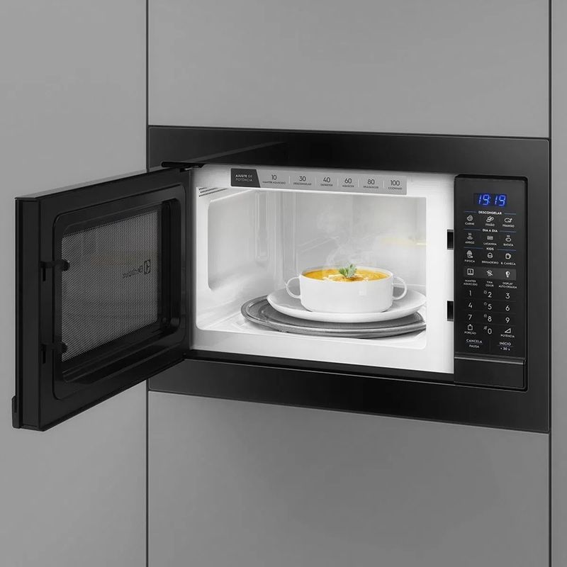 Micro-ondas de Embutir Electrolux 34L Preto com Painel Digital e Função ...