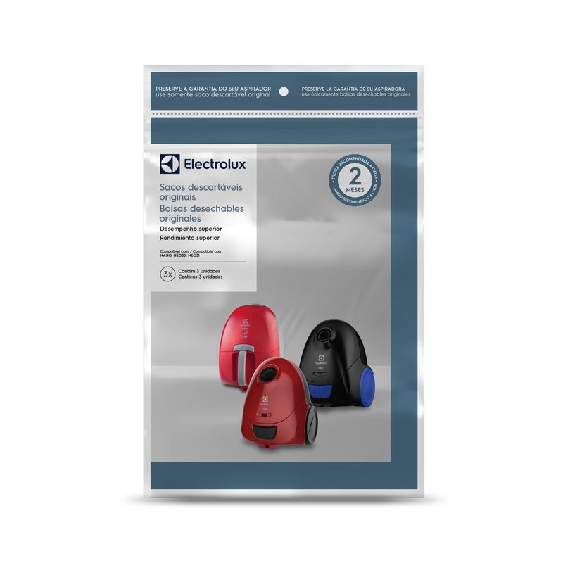 Kit 3 Sacos de aspirador de pó - Modelos: Nano, NEO30 e NEO31 (SBENA ...
