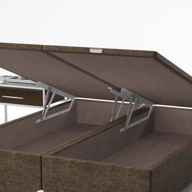 Box Baú Queen Bipartido Pelmex Specially Tela